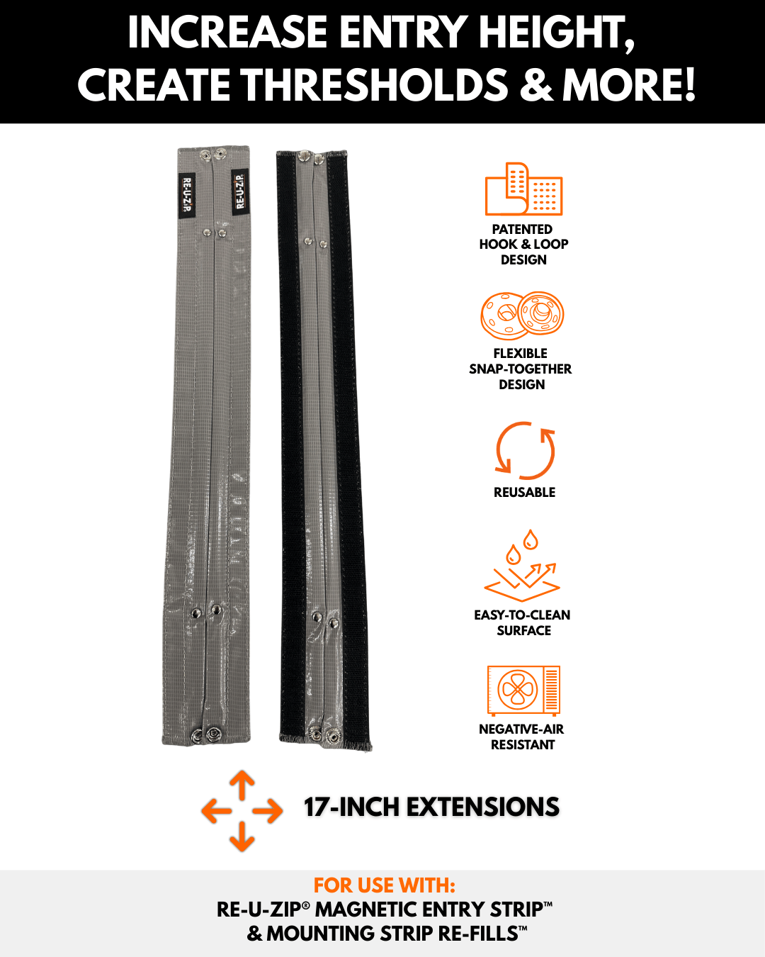 RE-U-ZIP® Magnetic Extensions™ – RE-U-ZIP® | DUST CONTAINMENT EVOLVED™