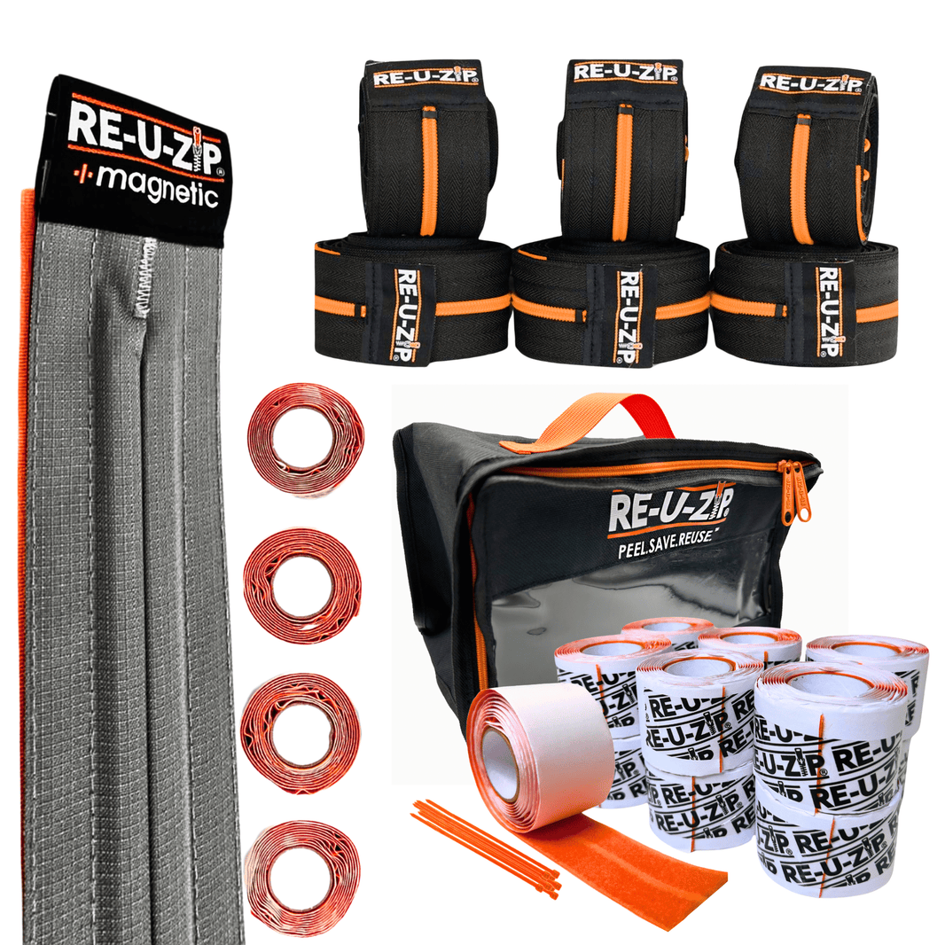 RE-U-ZIP® Reusable Dust Barrier Zippers | Reliable Single or Multi-Use ...
