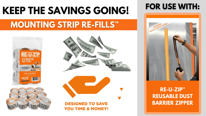 RE-U-ZIP® Reusable Dust Barrier Zipper | Starter Kit – RE-U-ZIP® | DUST ...