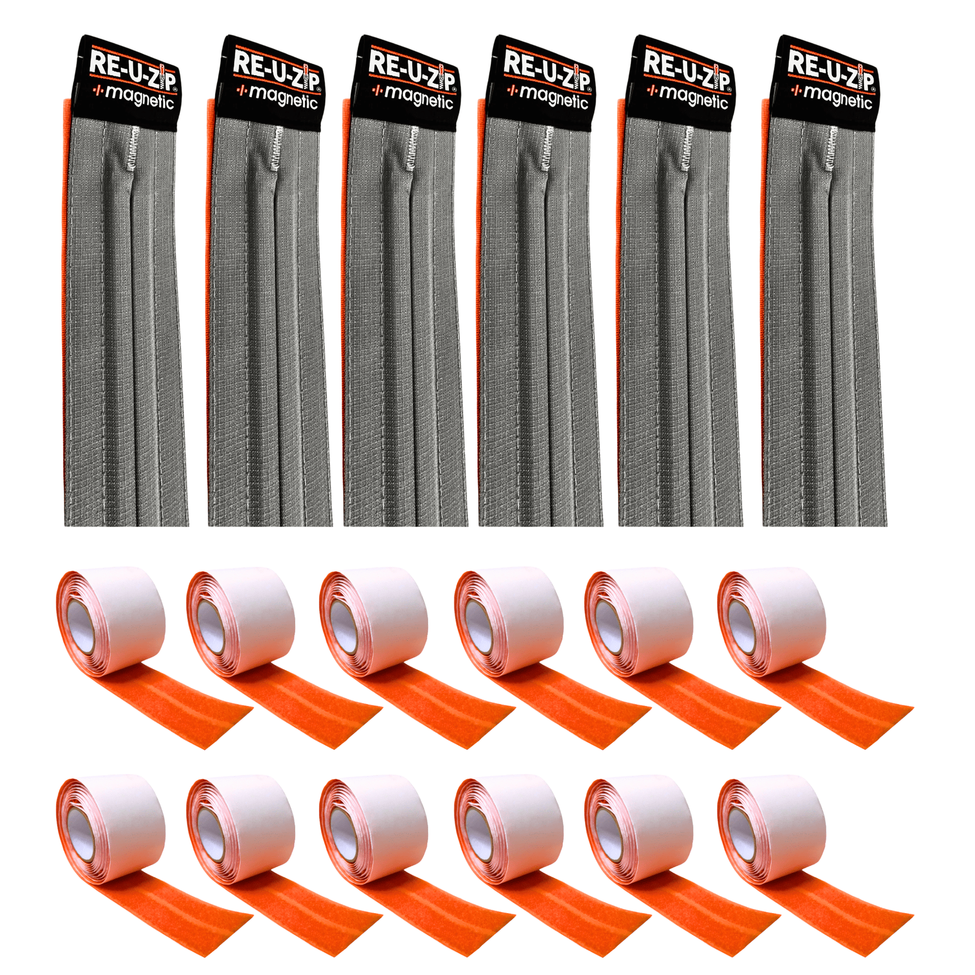 Zipwall Zipper RE-U-ZIP Magnetic Dust Barrier Kit - Self-Closing Entry ...