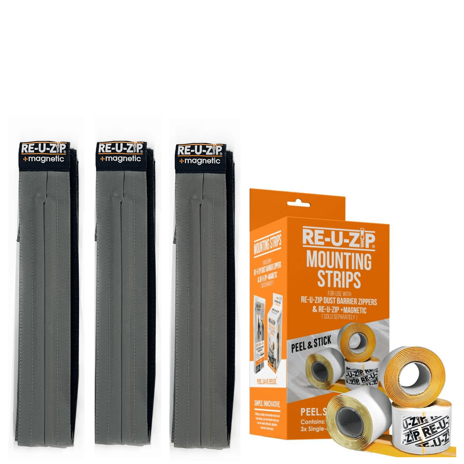 RE-U-ZIP® Magnetic Entry Strip™ | Self-Closing Dust Barrier Zipper – RE ...