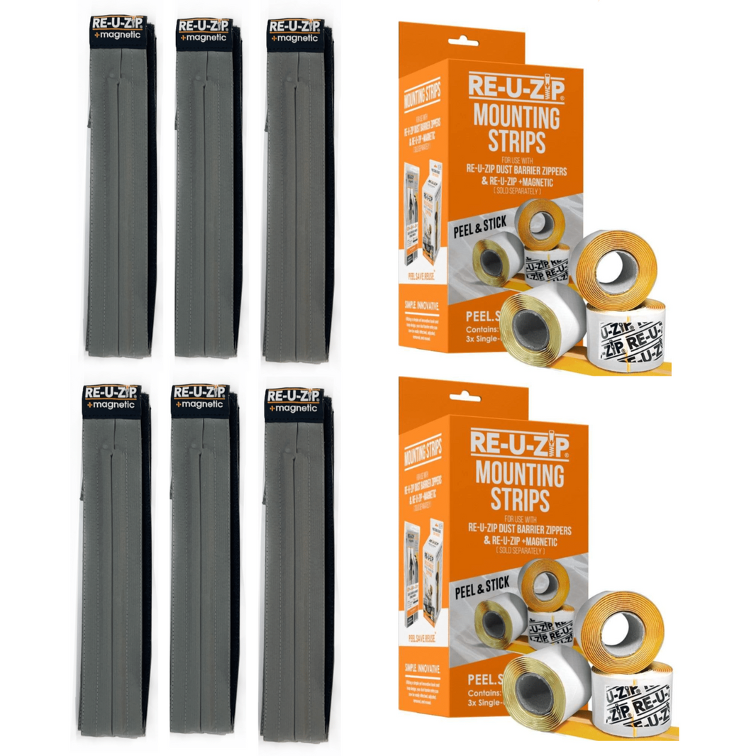 RE-U-ZIP® Magnetic Entry Strip™ | Self-Closing Dust Barrier Zipper – RE ...