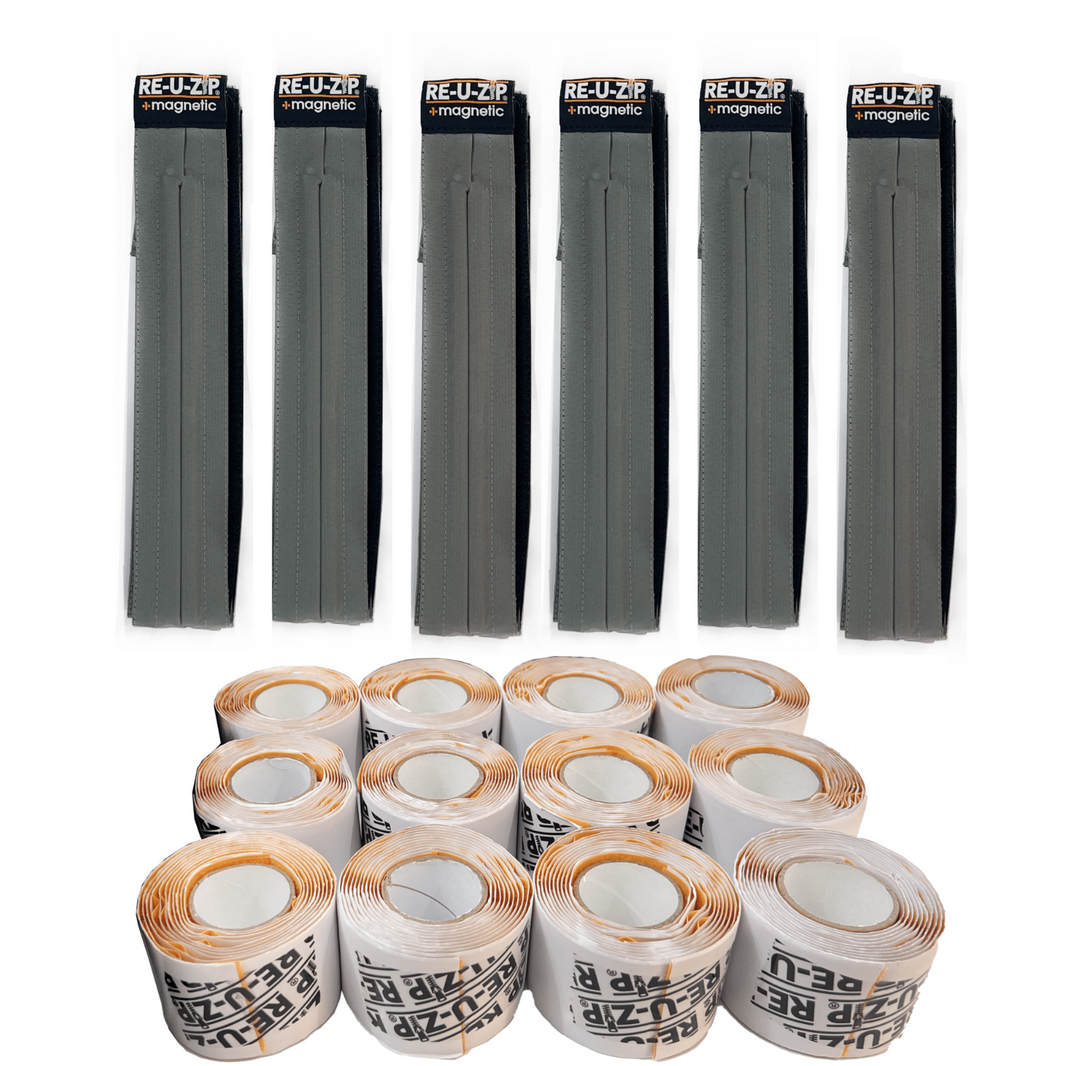 RE-U-ZIP® Magnetic Entry Strip™ | Self-Closing Dust Barrier Zipper – RE ...